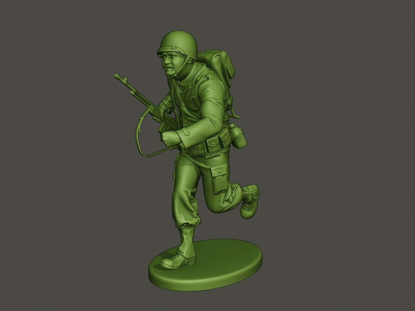 3D American Soldier Ww2 Run - TurboSquid 1406674