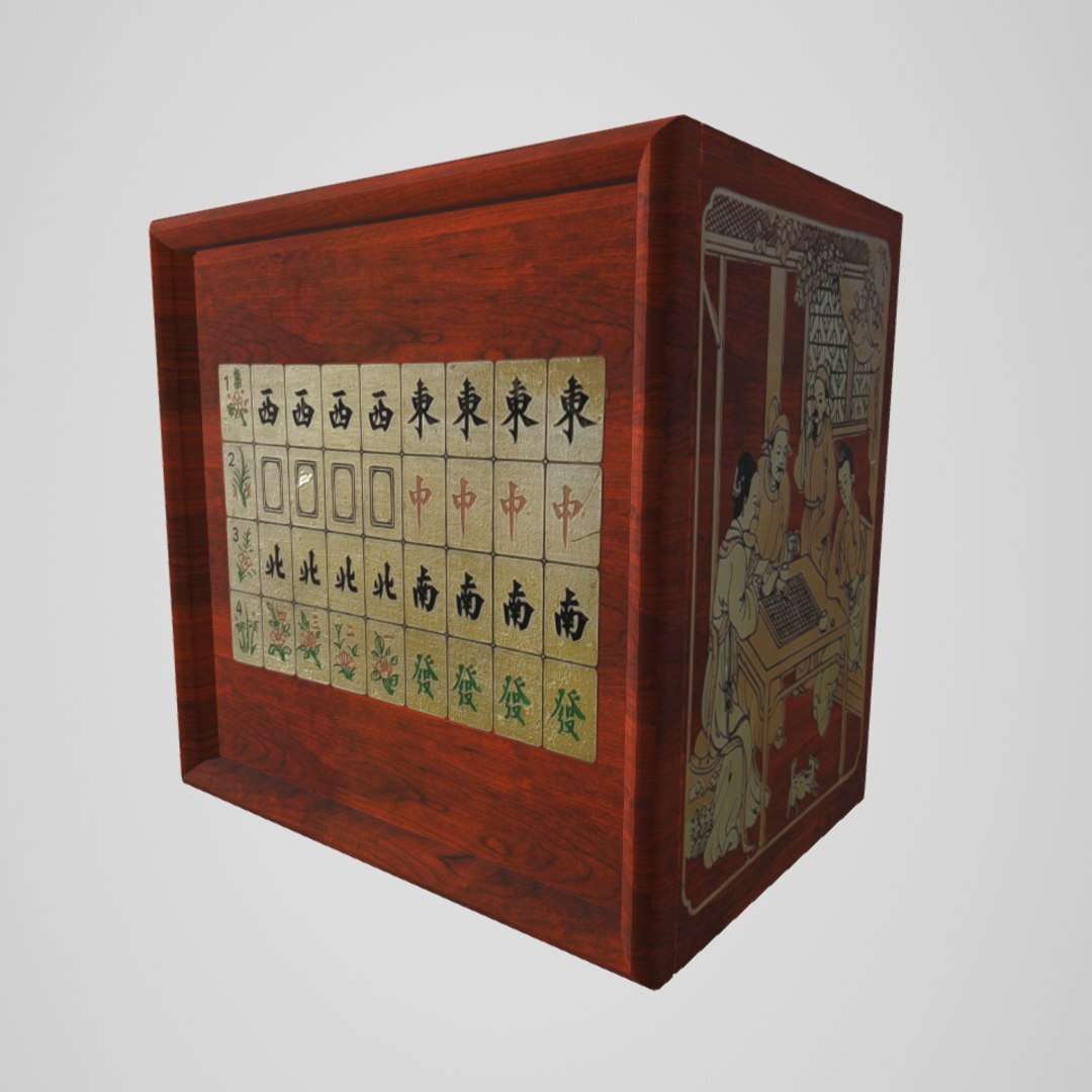 Mahjong Set 3D Model - TurboSquid 1218313