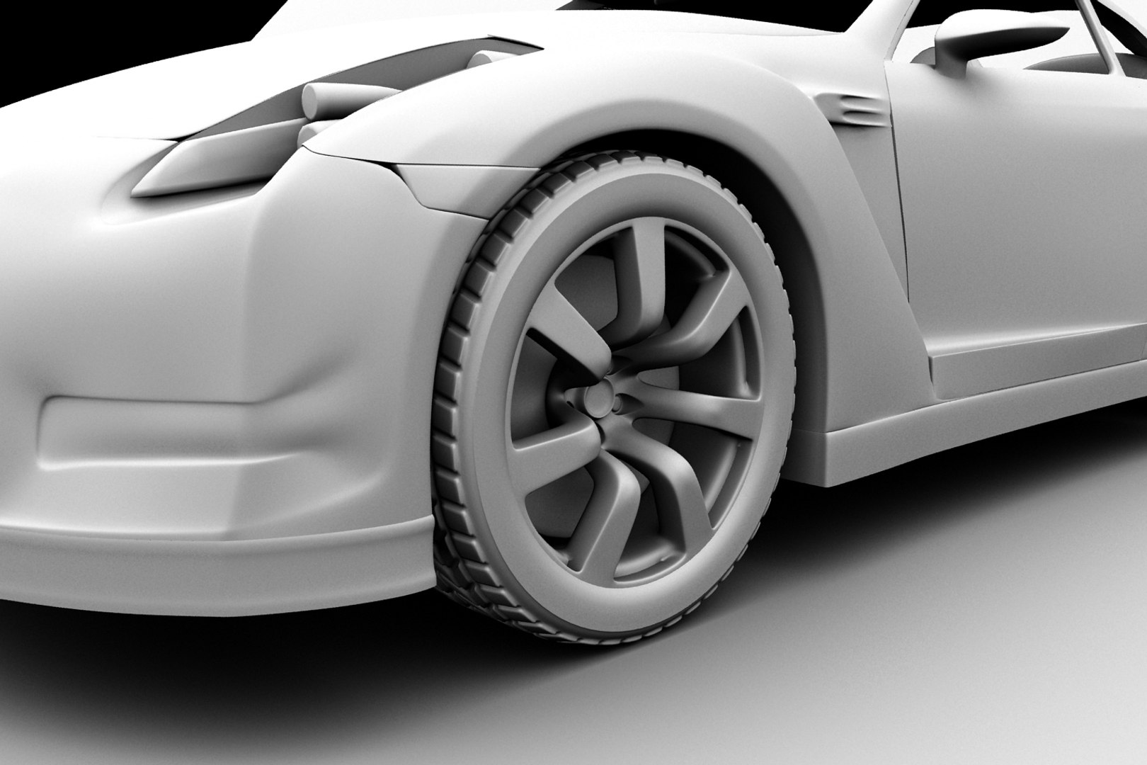3d Nissan Gtr Model