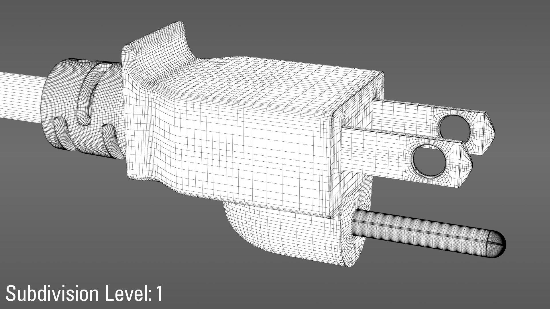 Power Cord Plug 3d Max