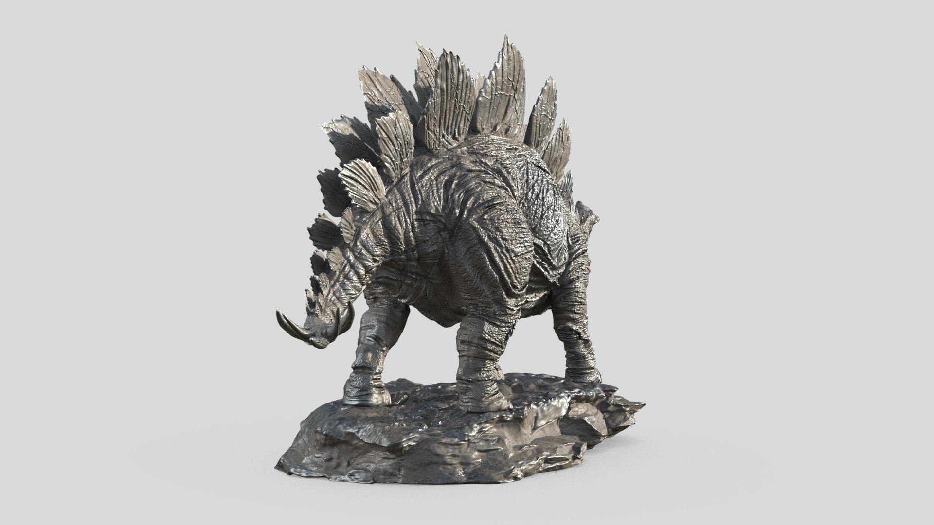 Stegosaurus Statue 3D Model - TurboSquid 2295764