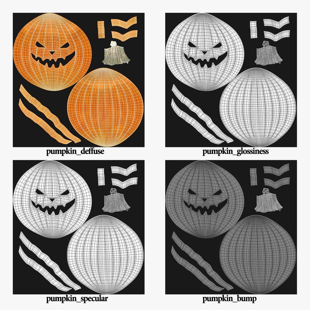 3d halloween pumpkin