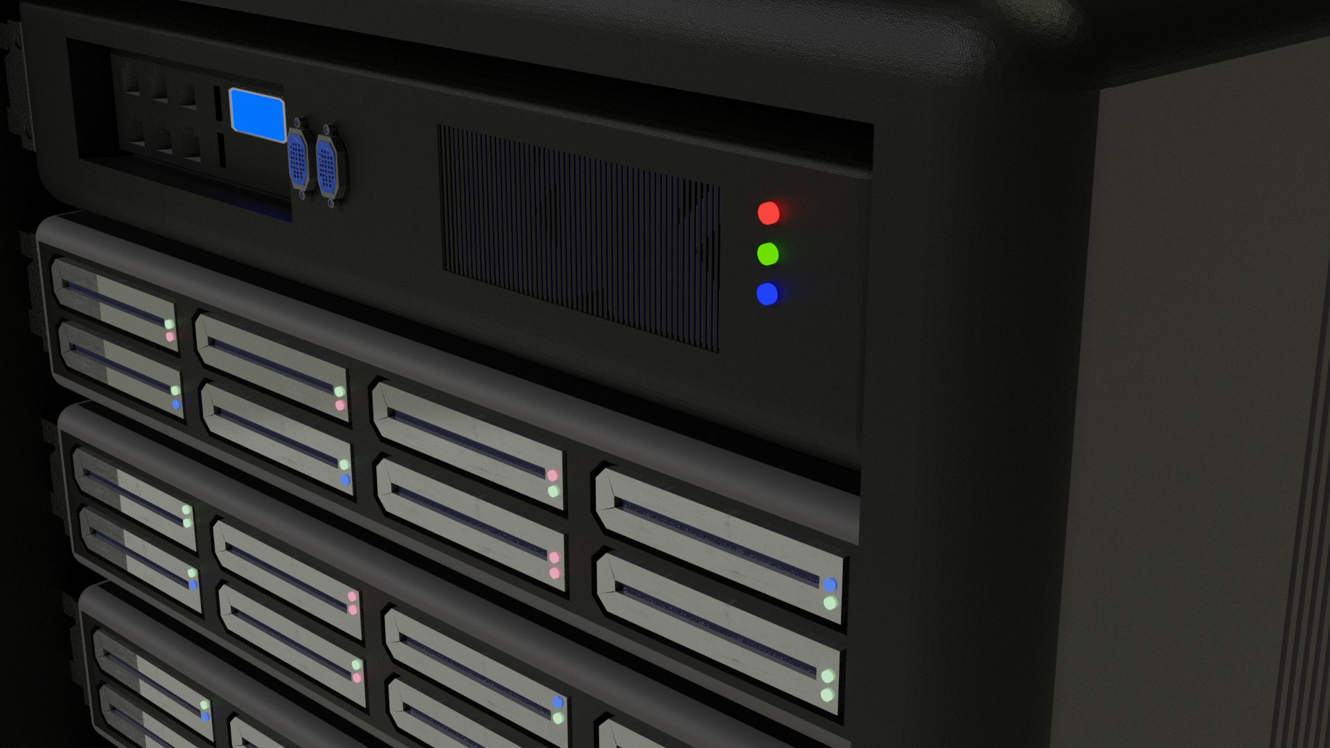 3D Low Poly Server Rack - TurboSquid 1942694