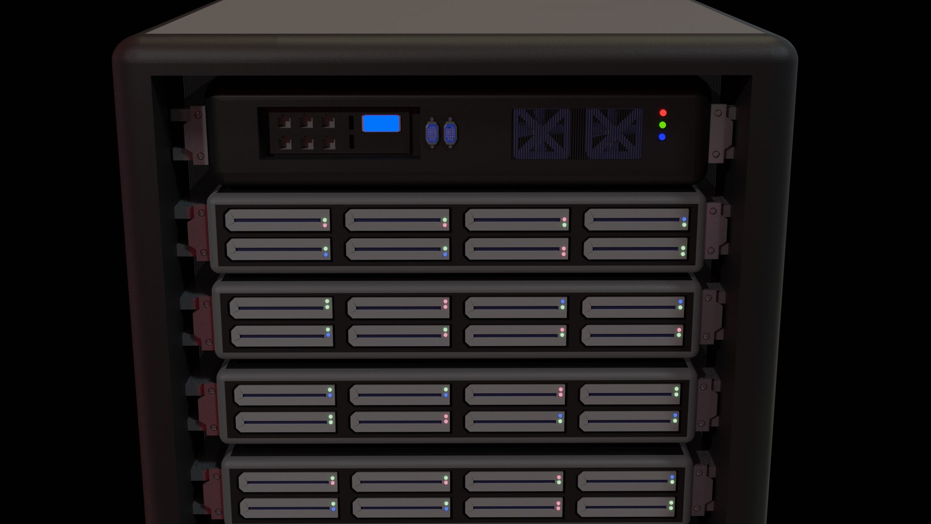 3D Low Poly Server Rack - TurboSquid 1942694