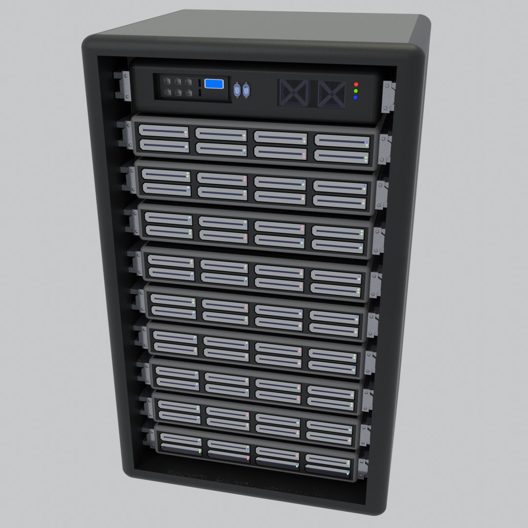 3D Low Poly Server Rack - TurboSquid 1942694