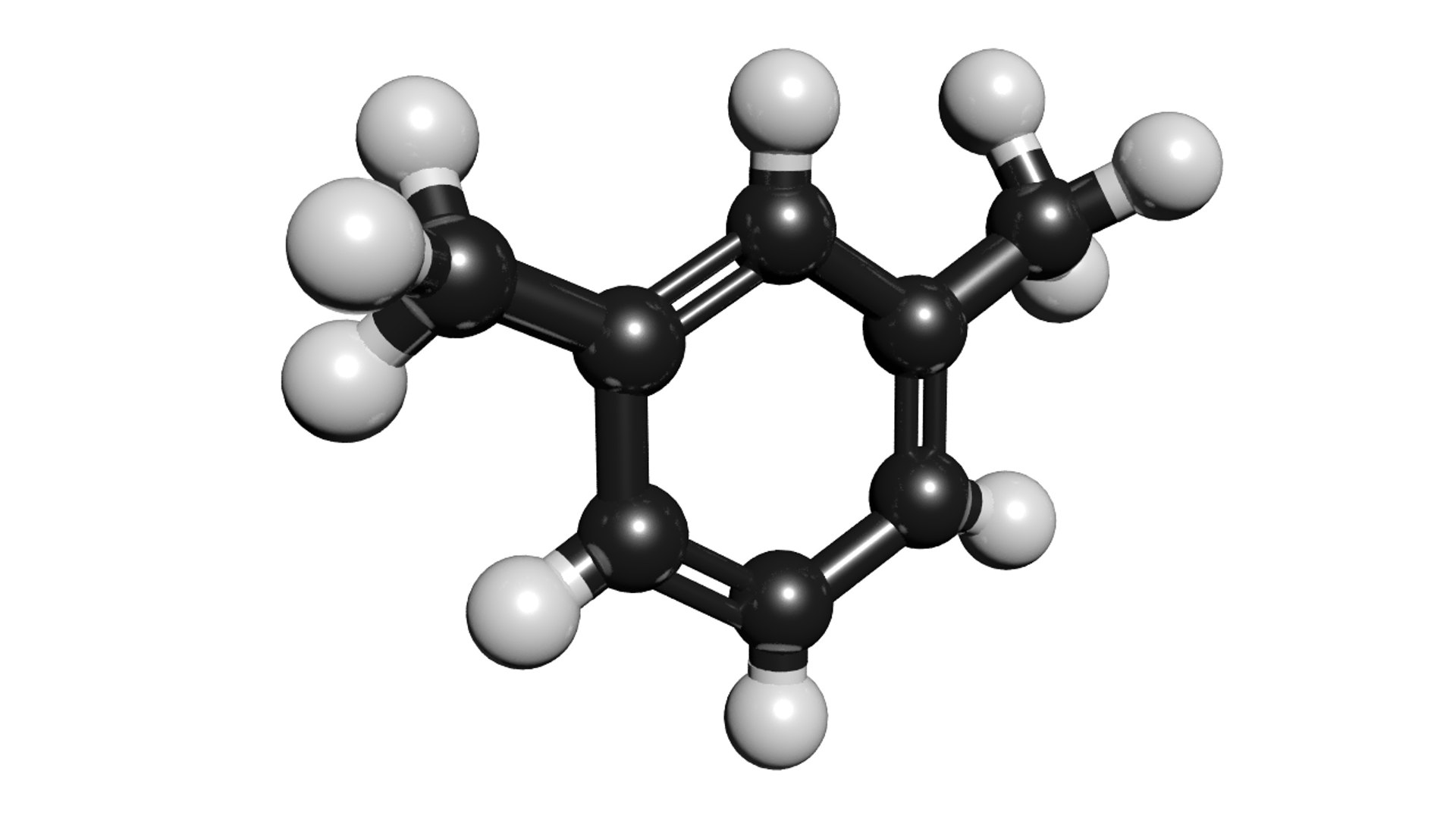 Xylene Molecule C8h10 3D Model - TurboSquid 1427488