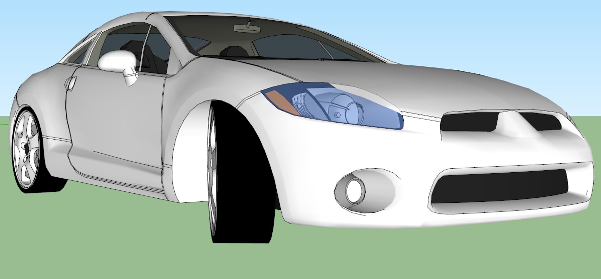 3d Mitsubishi Eclipse Model