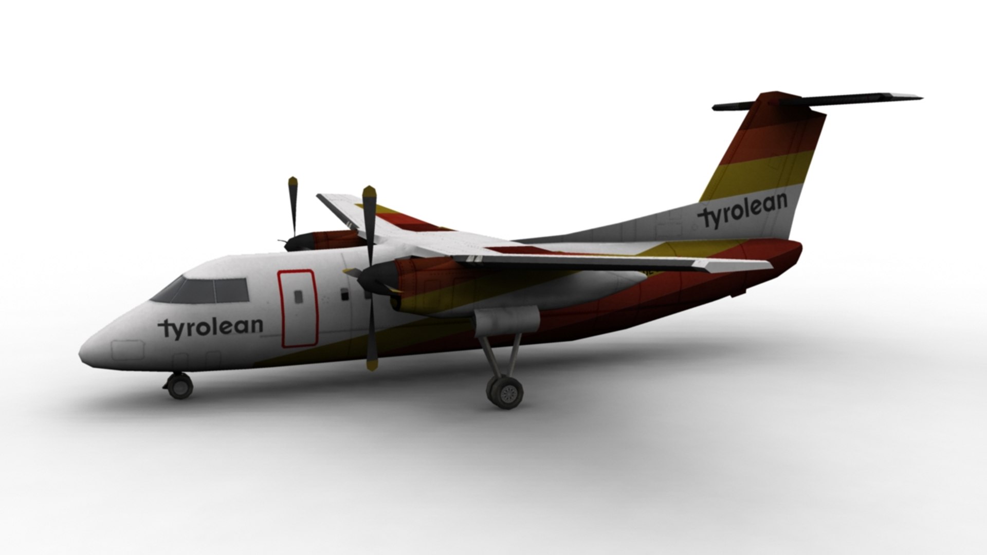 Dhc 8 3d Obj