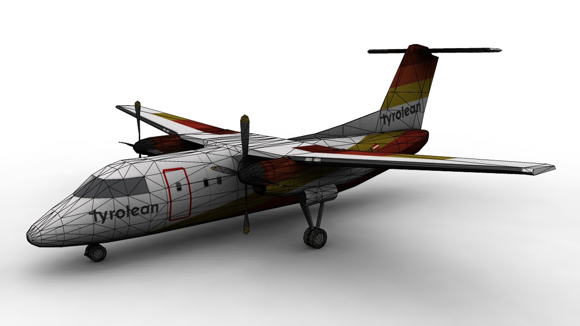 Dhc 8 3d Obj