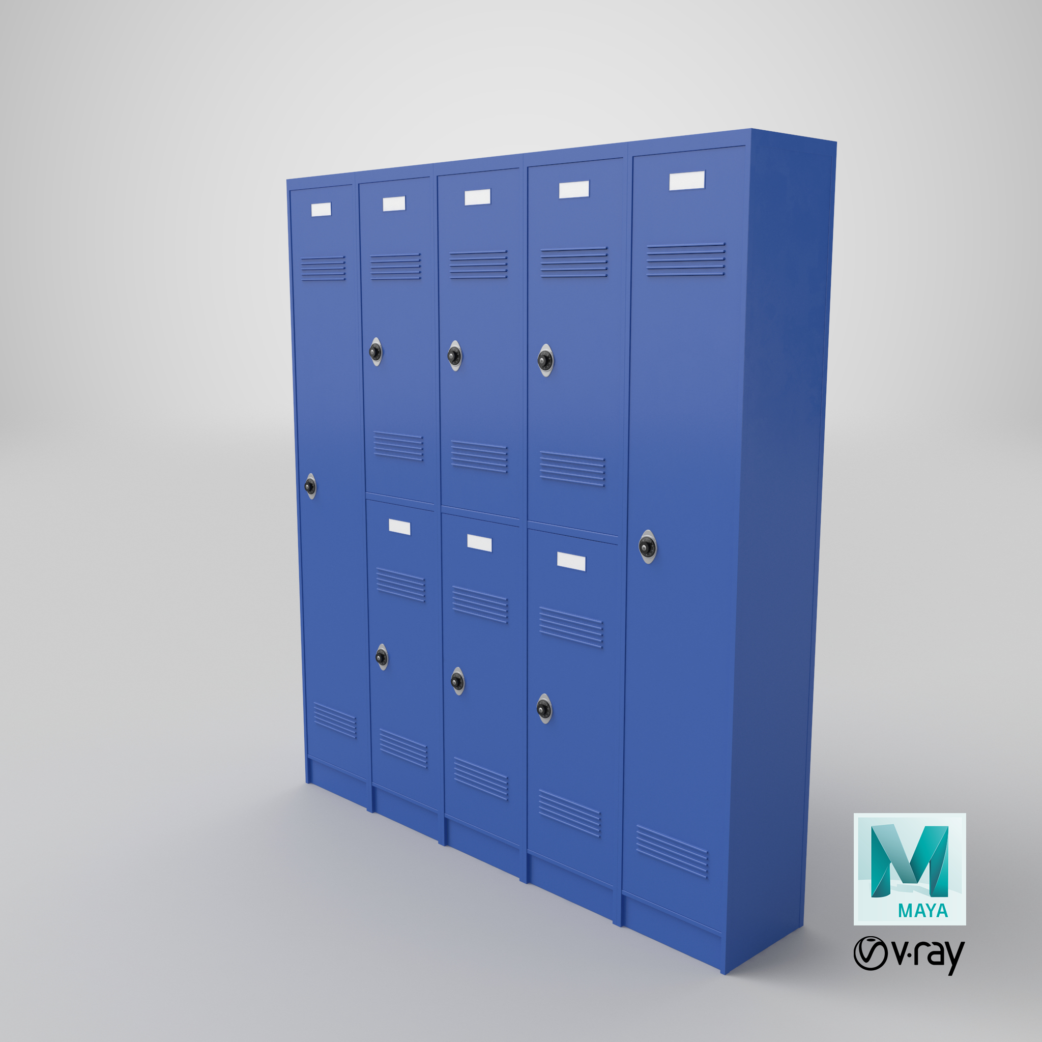 Lockers 01 model - TurboSquid 1793990