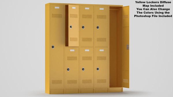 Lockers 01 model - TurboSquid 1793990
