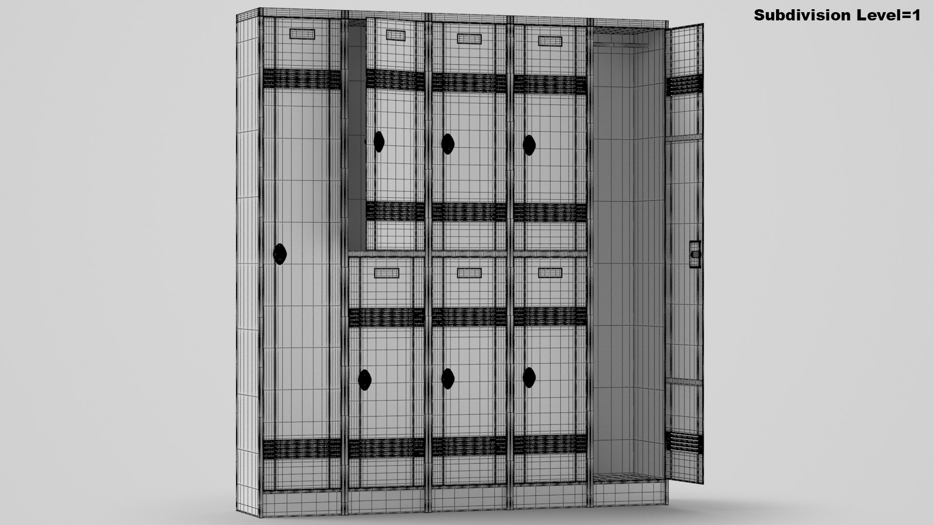 Lockers 01 model - TurboSquid 1793990