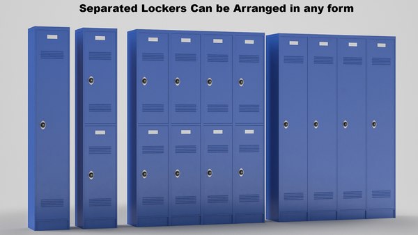 Lockers 01 model - TurboSquid 1793990