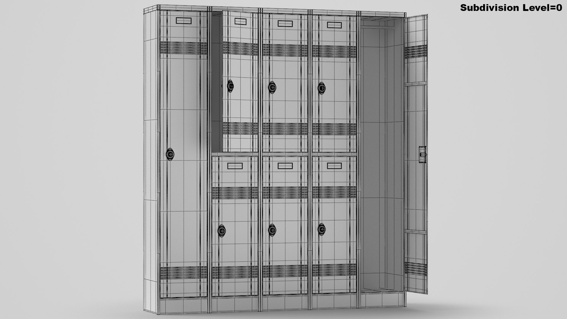 Lockers 01 model - TurboSquid 1793990