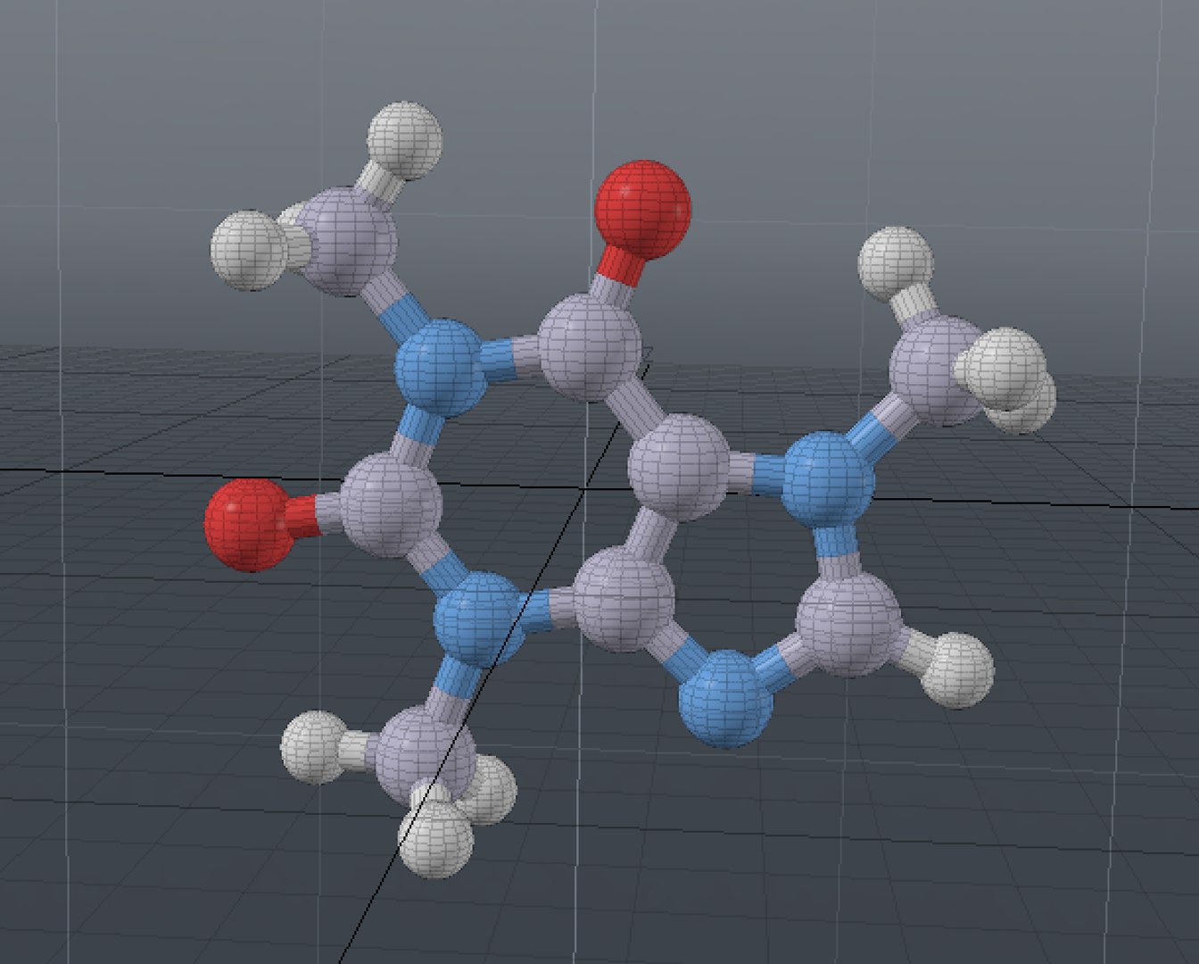 Caffeine Stimulant Methylxanthine 3D Model - TurboSquid 1219793