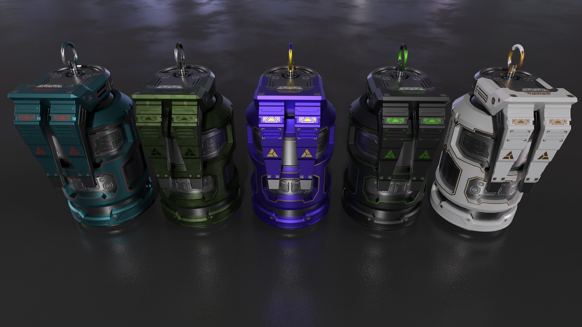 3D model Sci-fi Grenade - TurboSquid 2019392