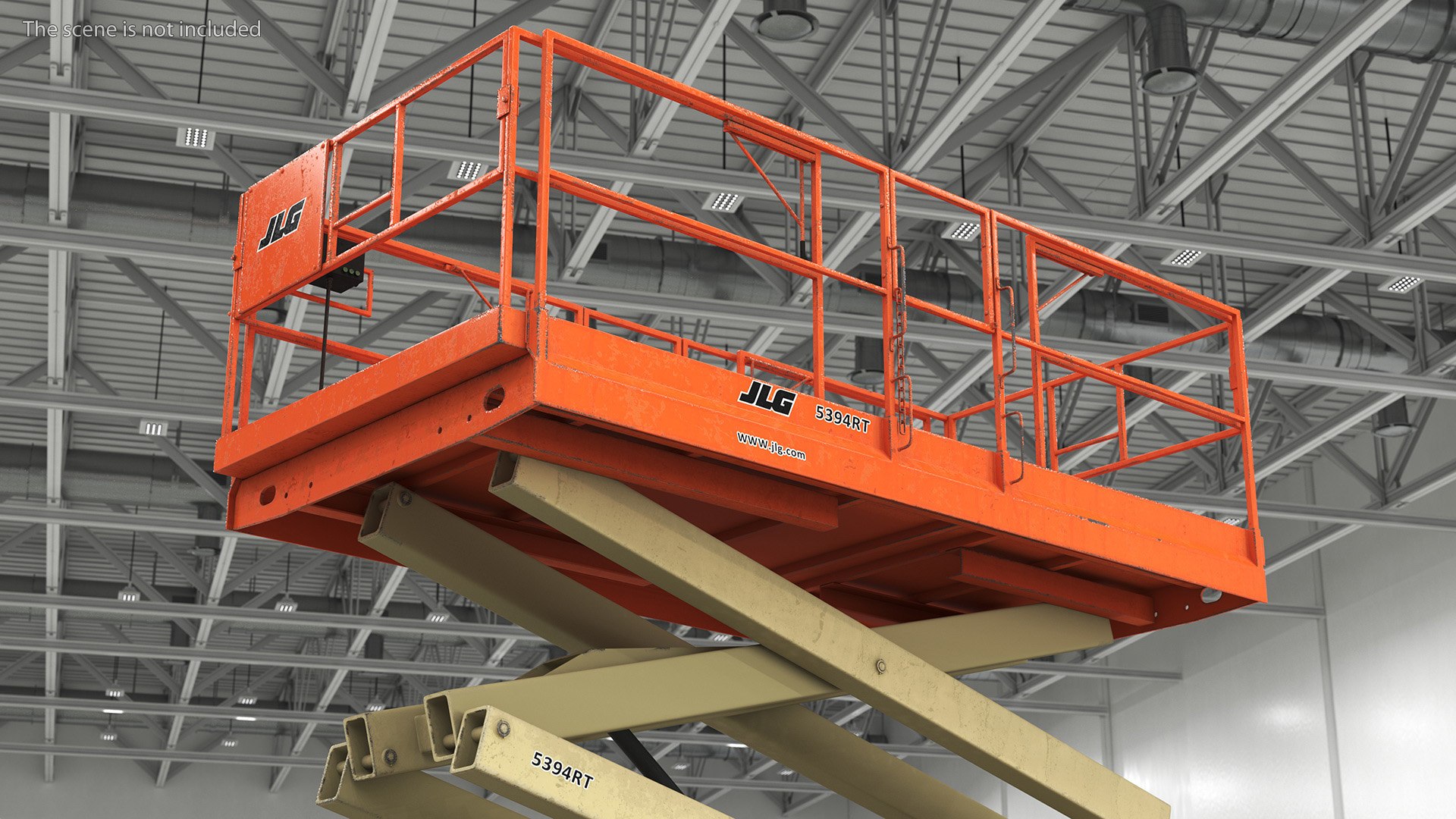 3D JLG Scissor Lift Working Position - TurboSquid 2229362