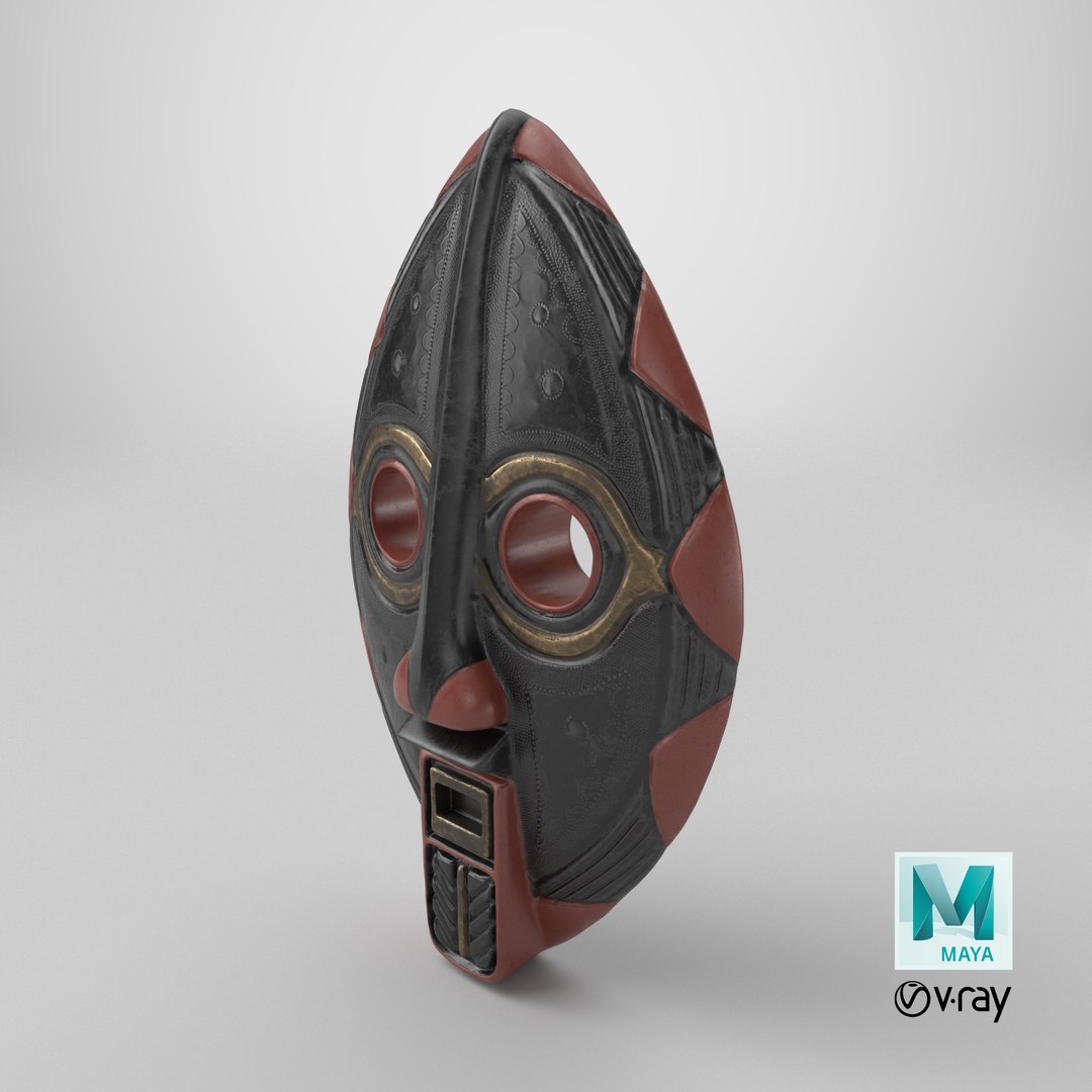 3D African Mask V2 - TurboSquid 1575263