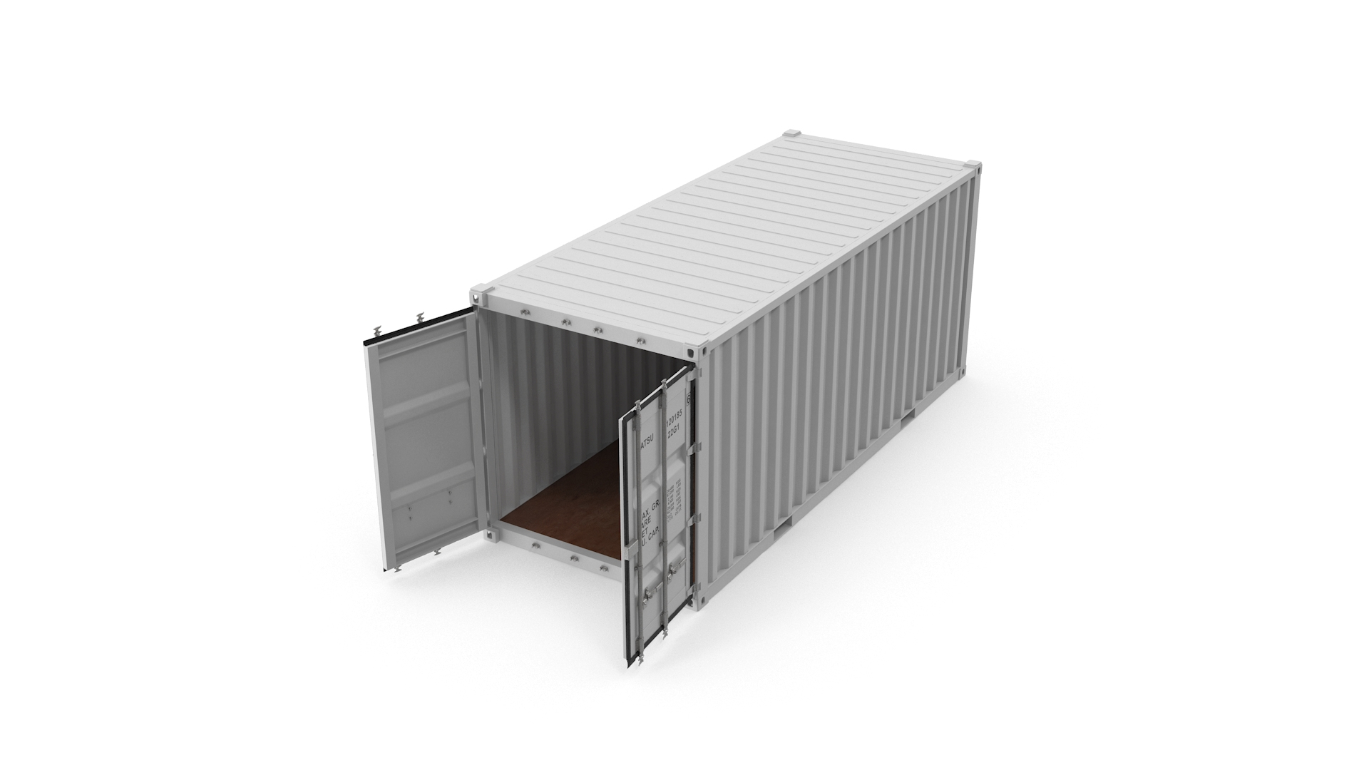 3D Container 20 Ft Model - TurboSquid 1679294