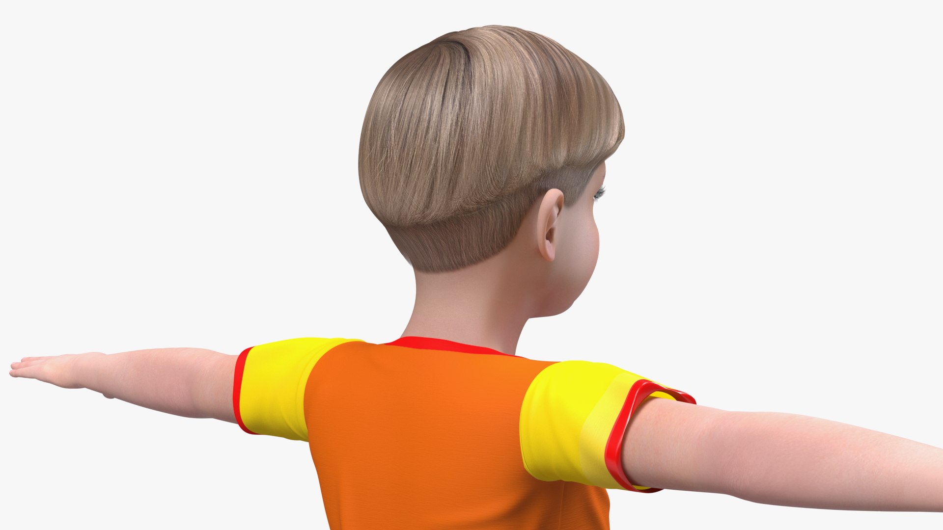 Realistic Child Boy T-Pose 3D Model - TurboSquid 1919170