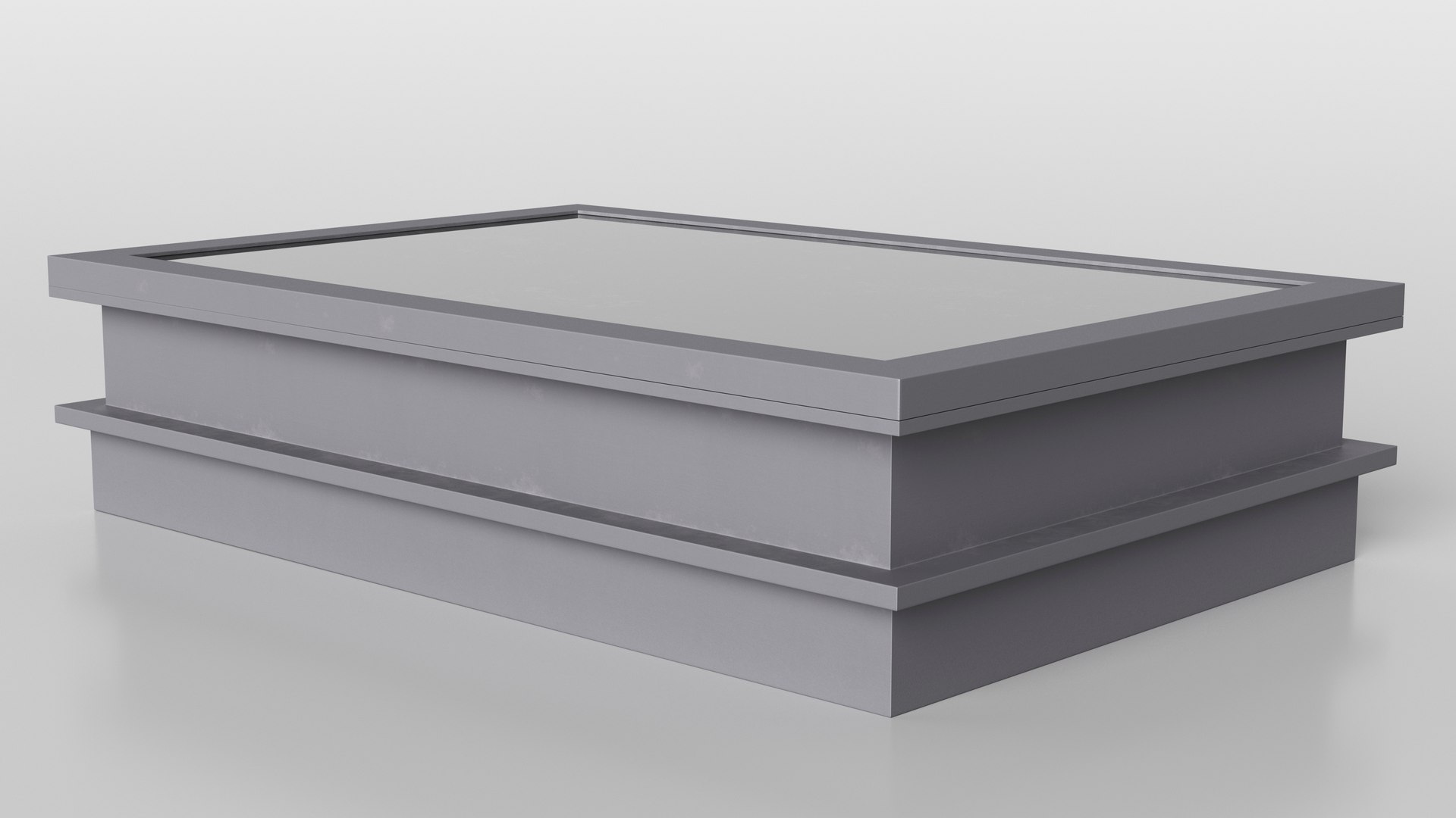 3D Modern Skylight Rectangle Window - TurboSquid 2193373