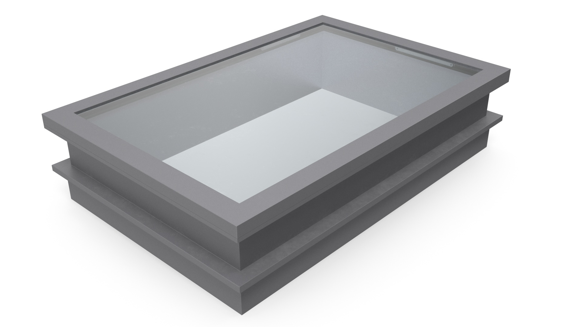 3D Modern Skylight Rectangle Window - TurboSquid 2193373
