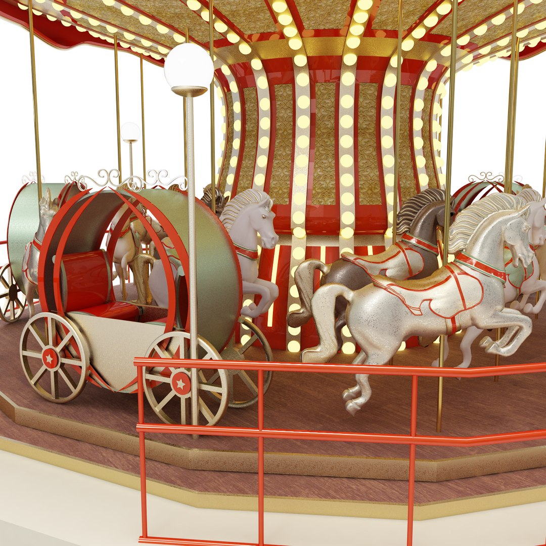 3D Carousel Model - TurboSquid 1453344