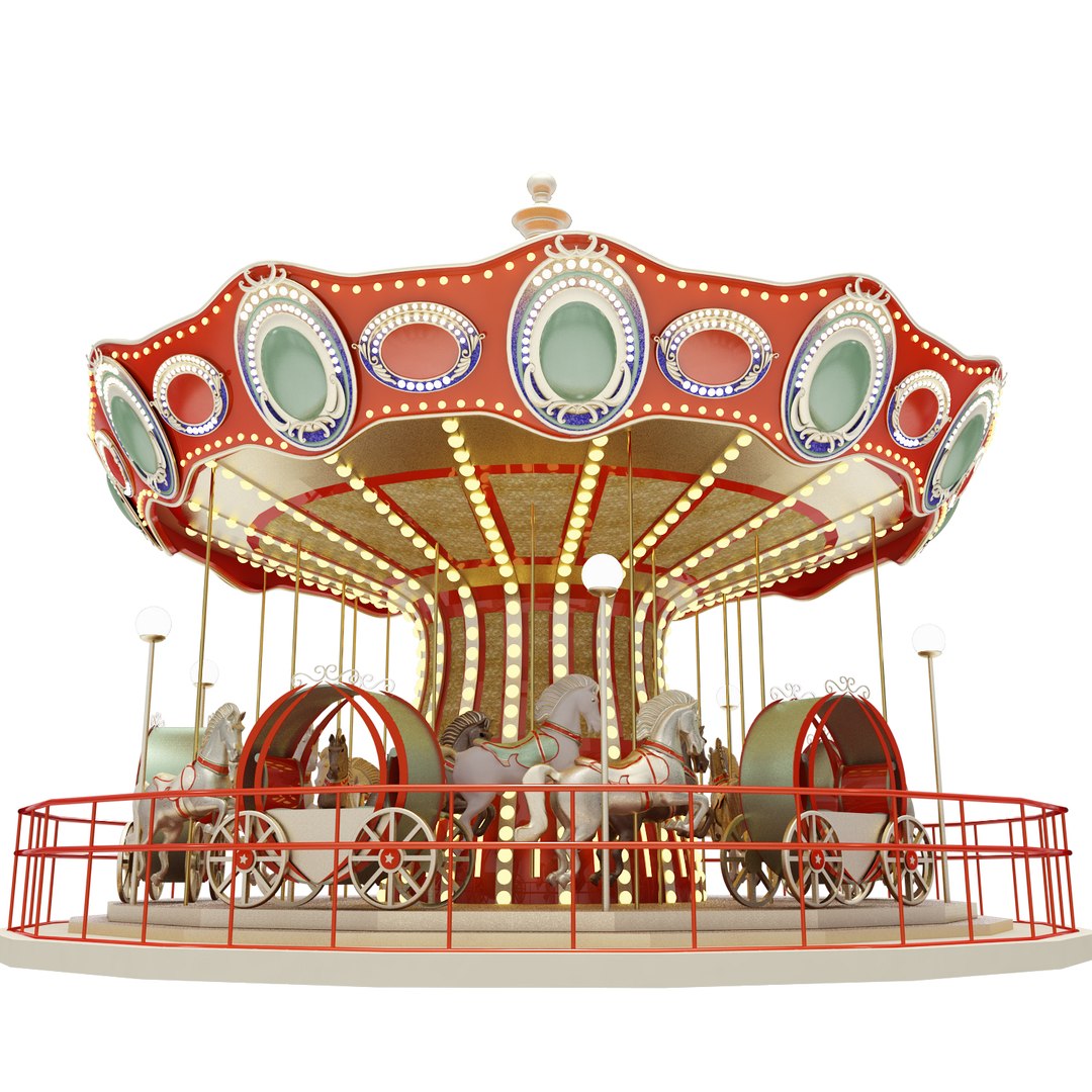 3D Carousel Model - TurboSquid 1453344