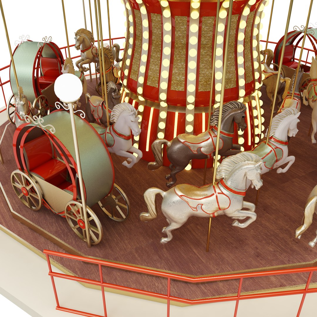 3D Carousel Model - TurboSquid 1453344