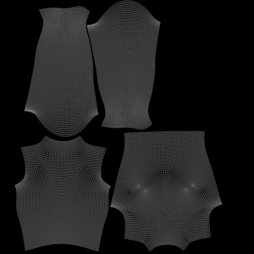 Shiny Maroon Pants And See Through Effect Top Combo 3D - TurboSquid 1920293