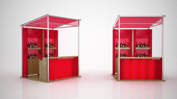 Balcão de bar ao ar livre Modelo 3D - TurboSquid 1871475