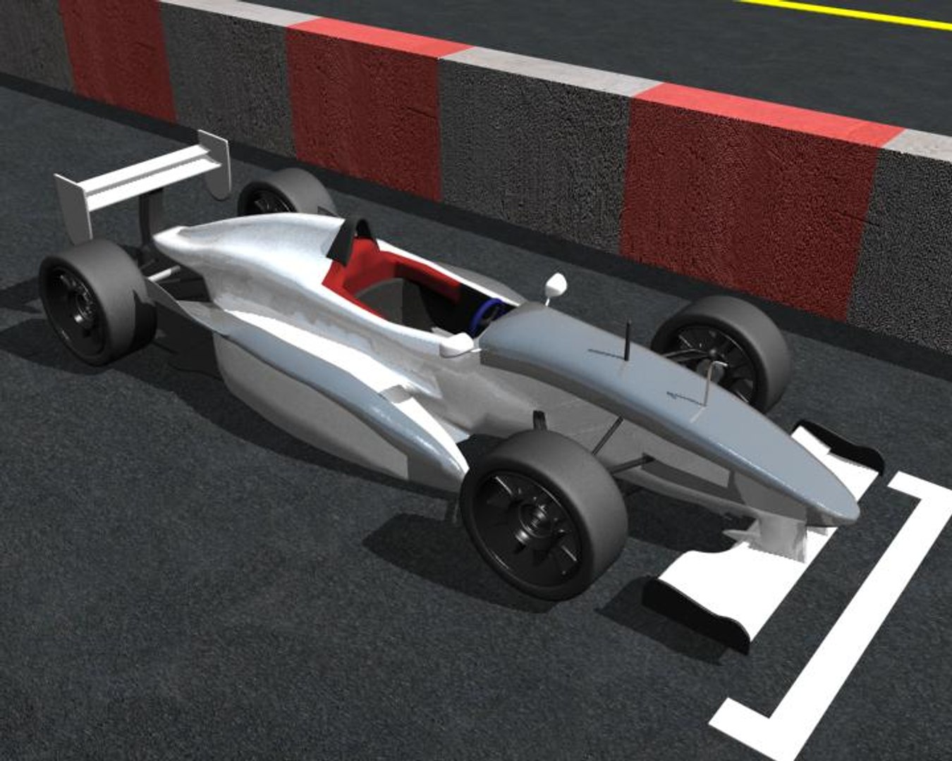 formula renault car modell 3d model