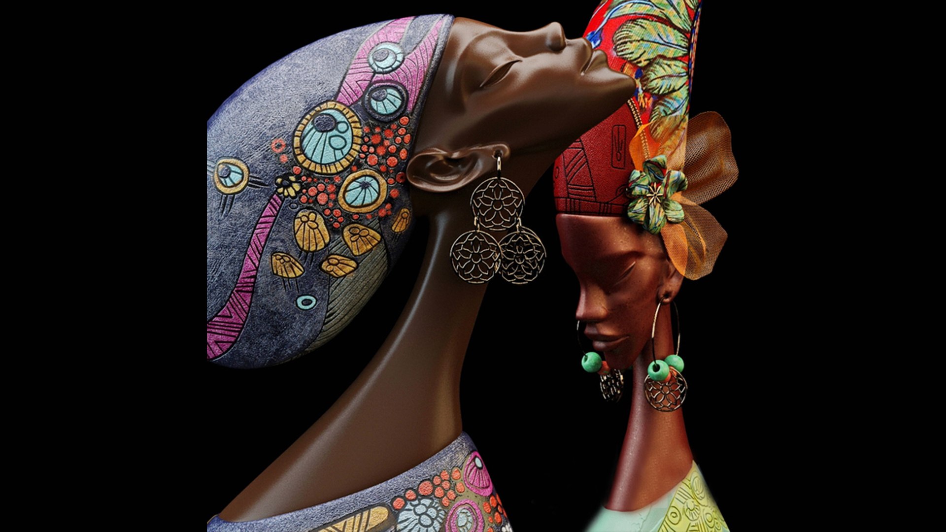 African Sculptures Factory Design Toscano 3D Model - TurboSquid 2150929