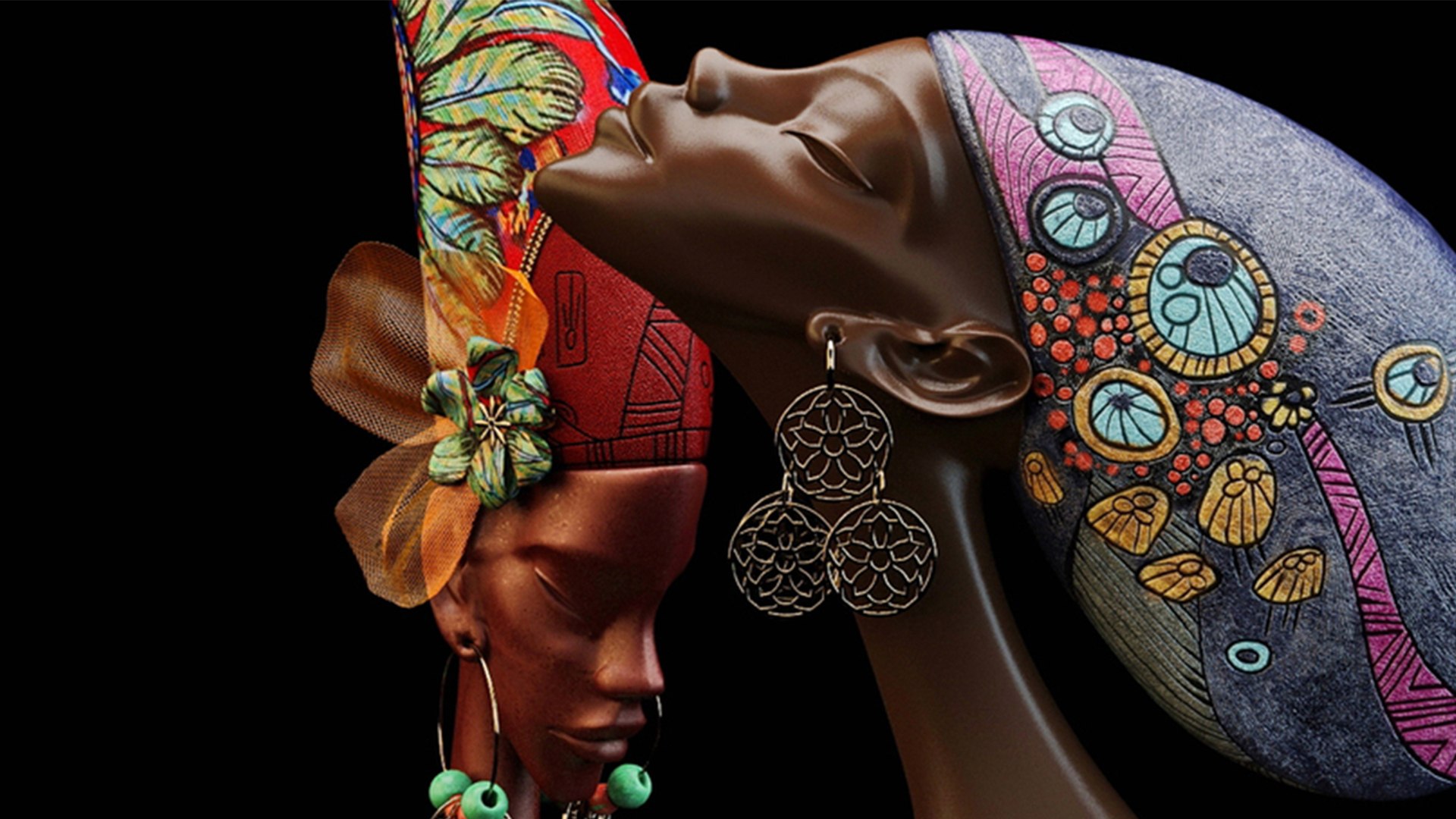 African Sculptures Factory Design Toscano 3D Model - TurboSquid 2150929