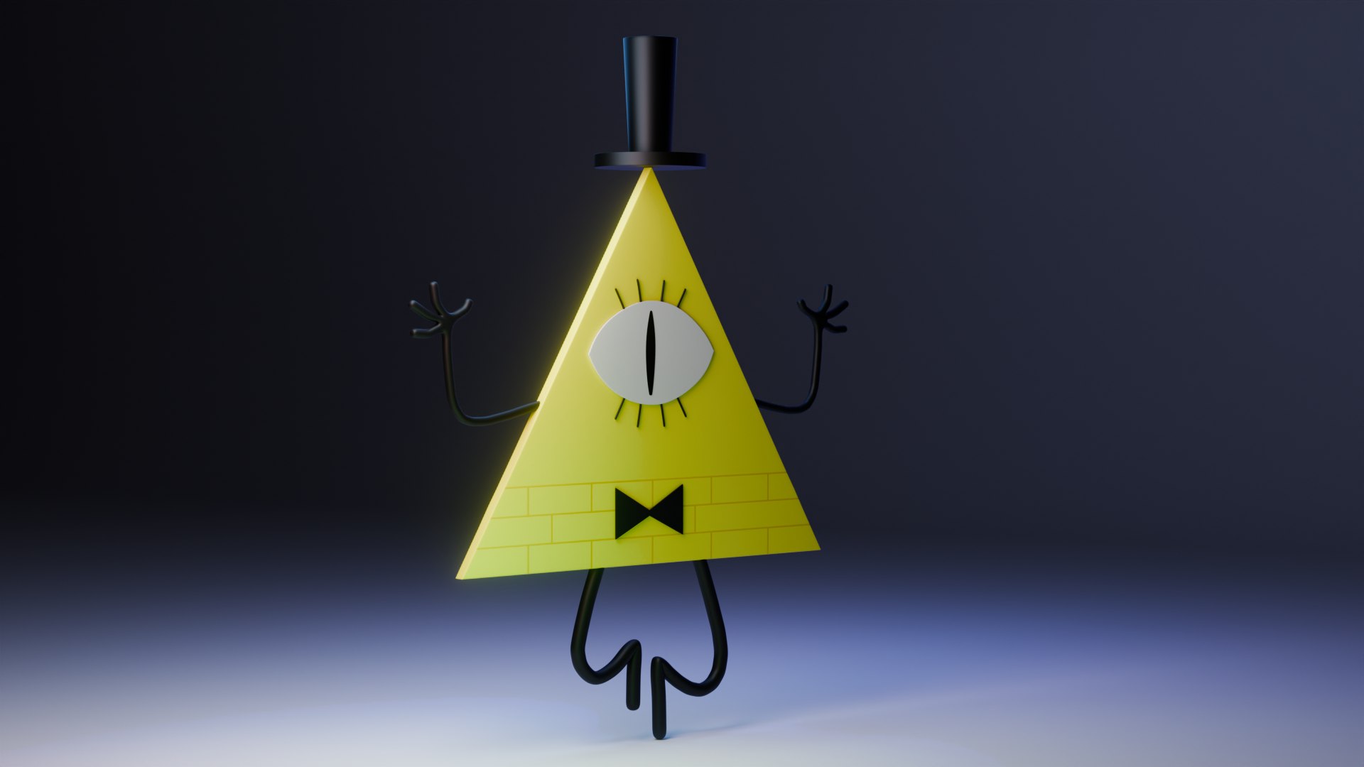 Bill Cipher Cartoon Character 3D - TurboSquid 2314342