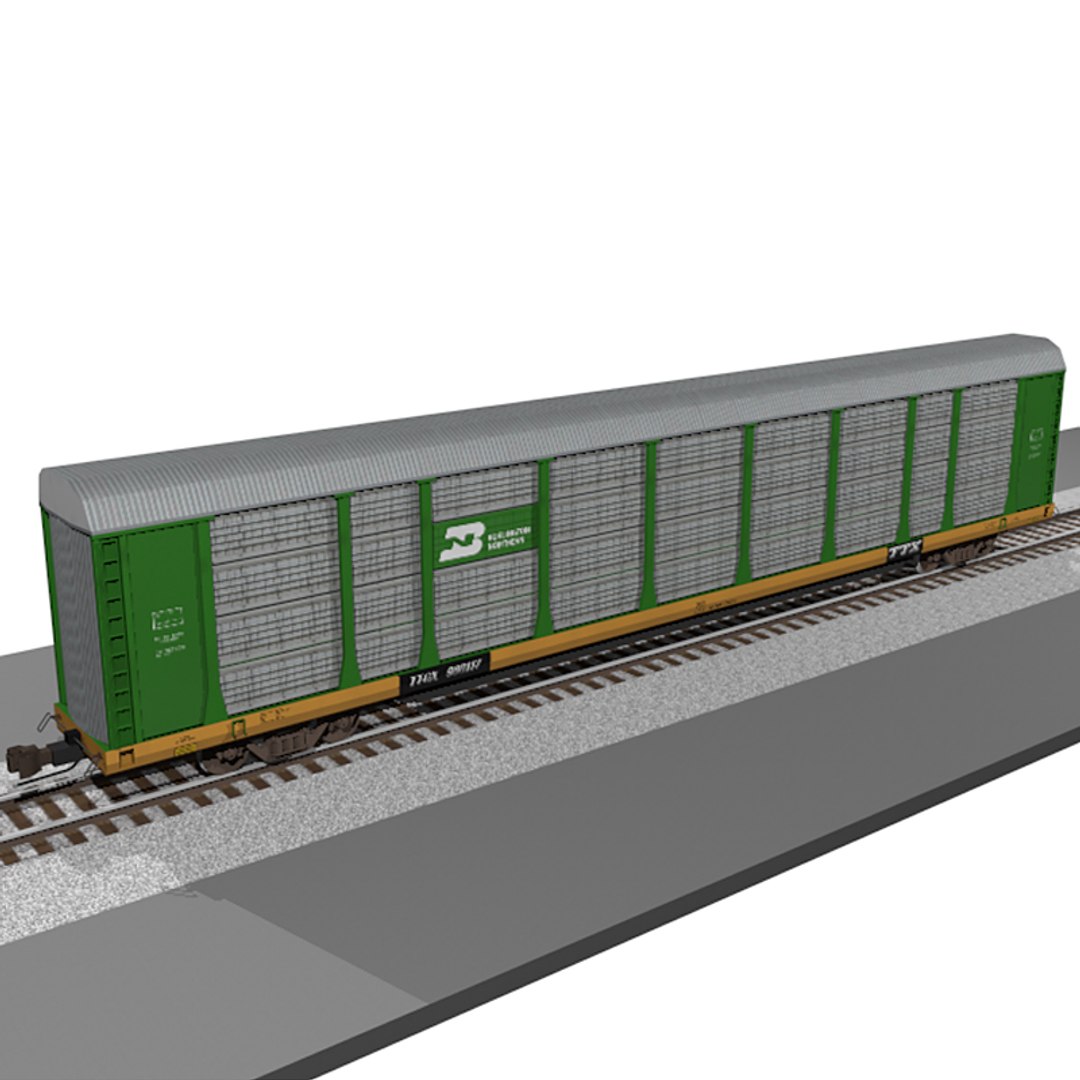 Cinema4d Train Car Autorack