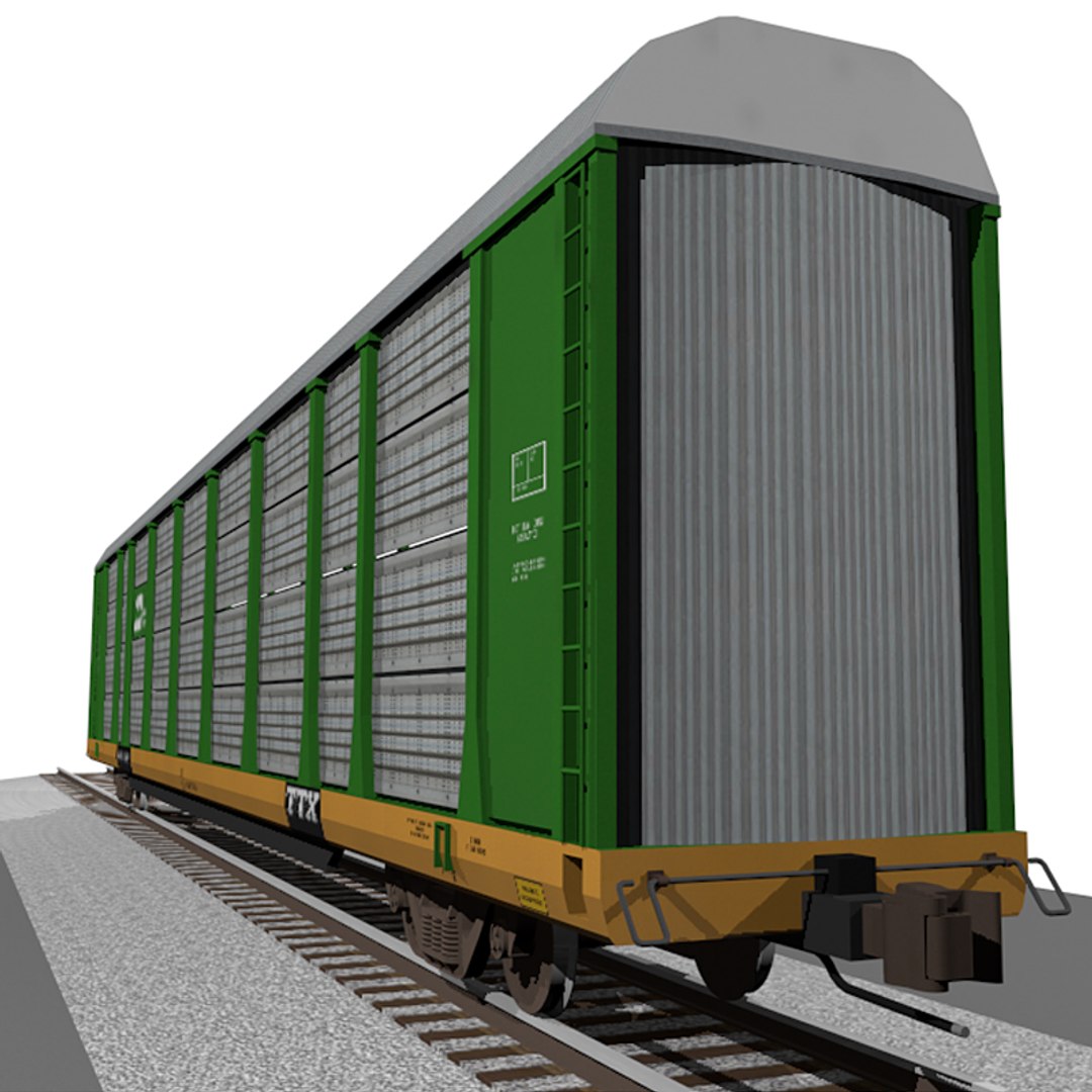 Cinema4d Train Car Autorack