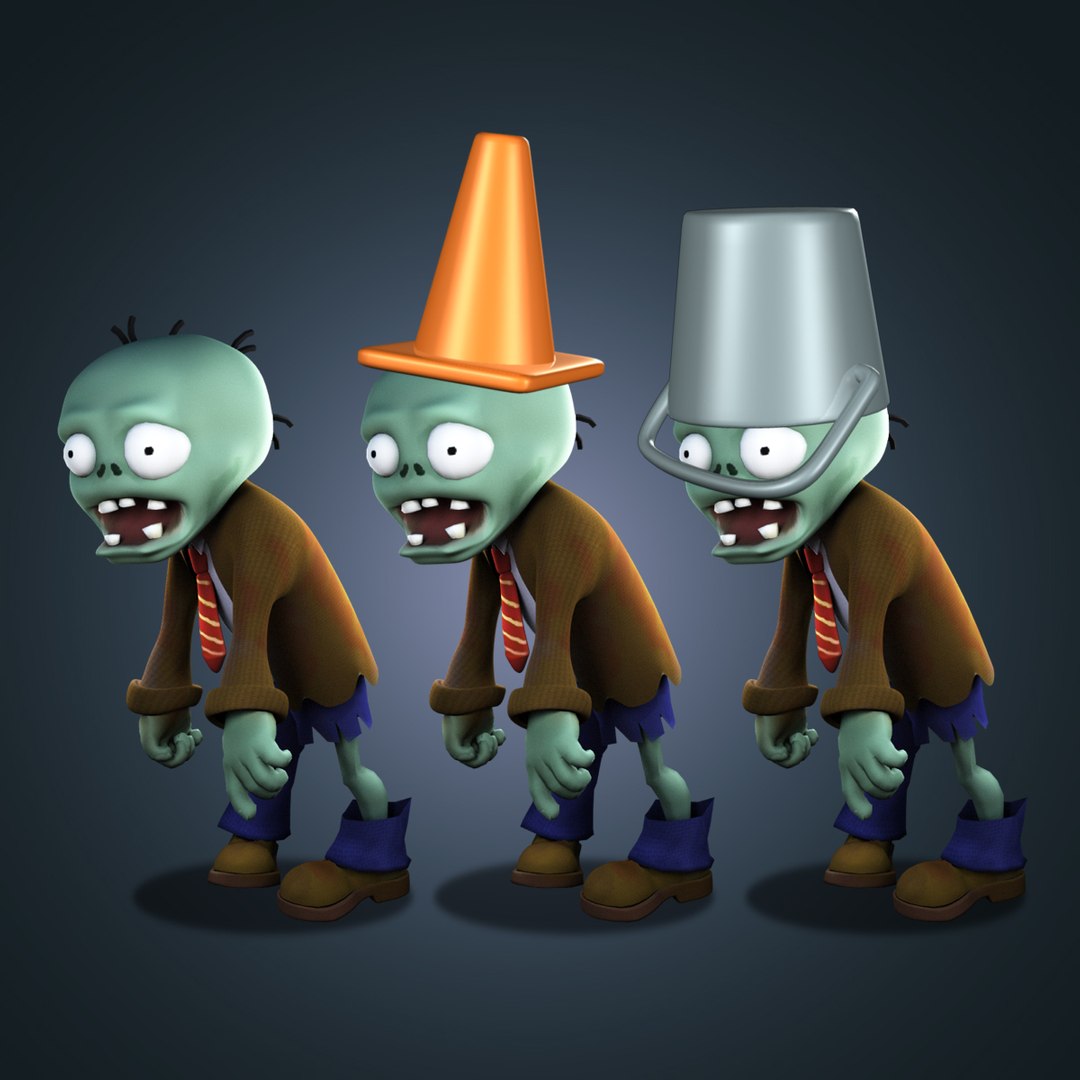 3d Model Zombie Plants