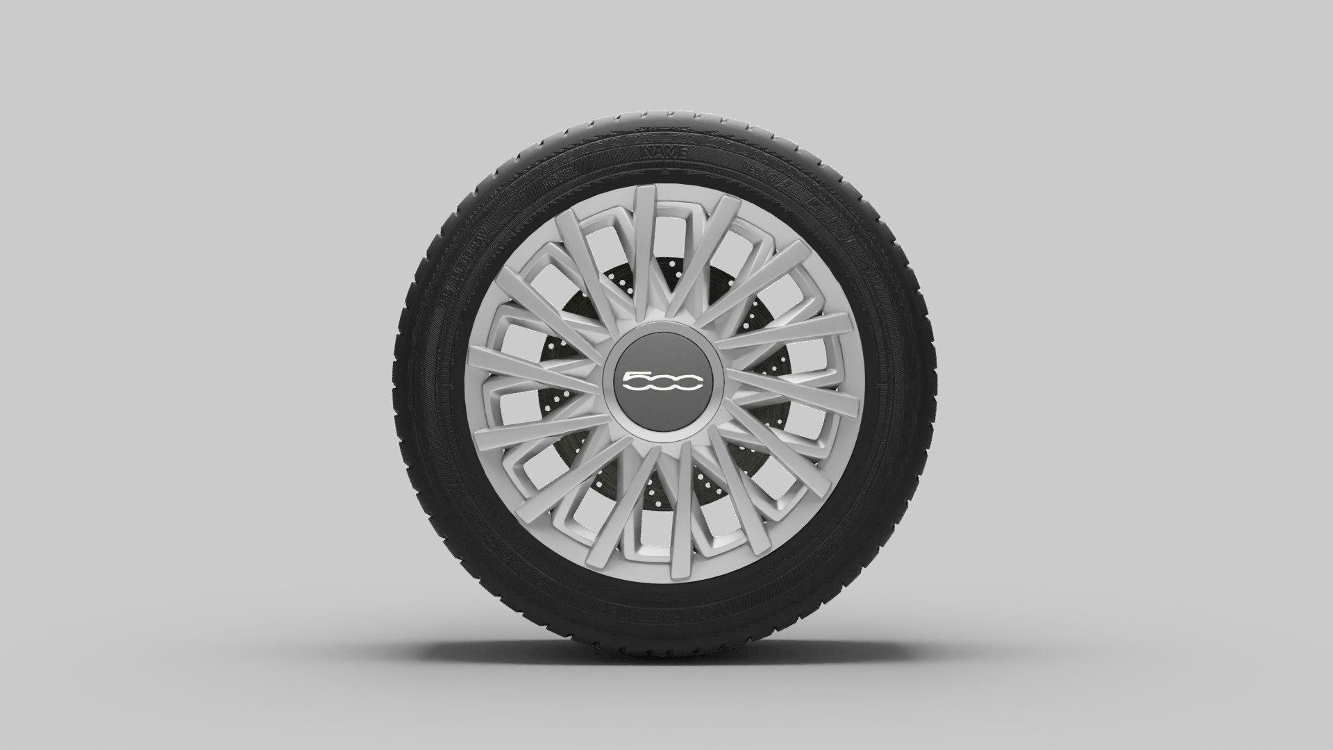 Car Fiat Wheel With Rim 3D - TurboSquid 2146000