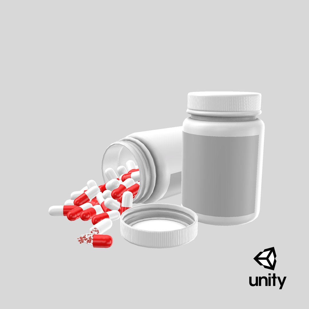 Plastic Jar Pills 3D Model - TurboSquid 1555116