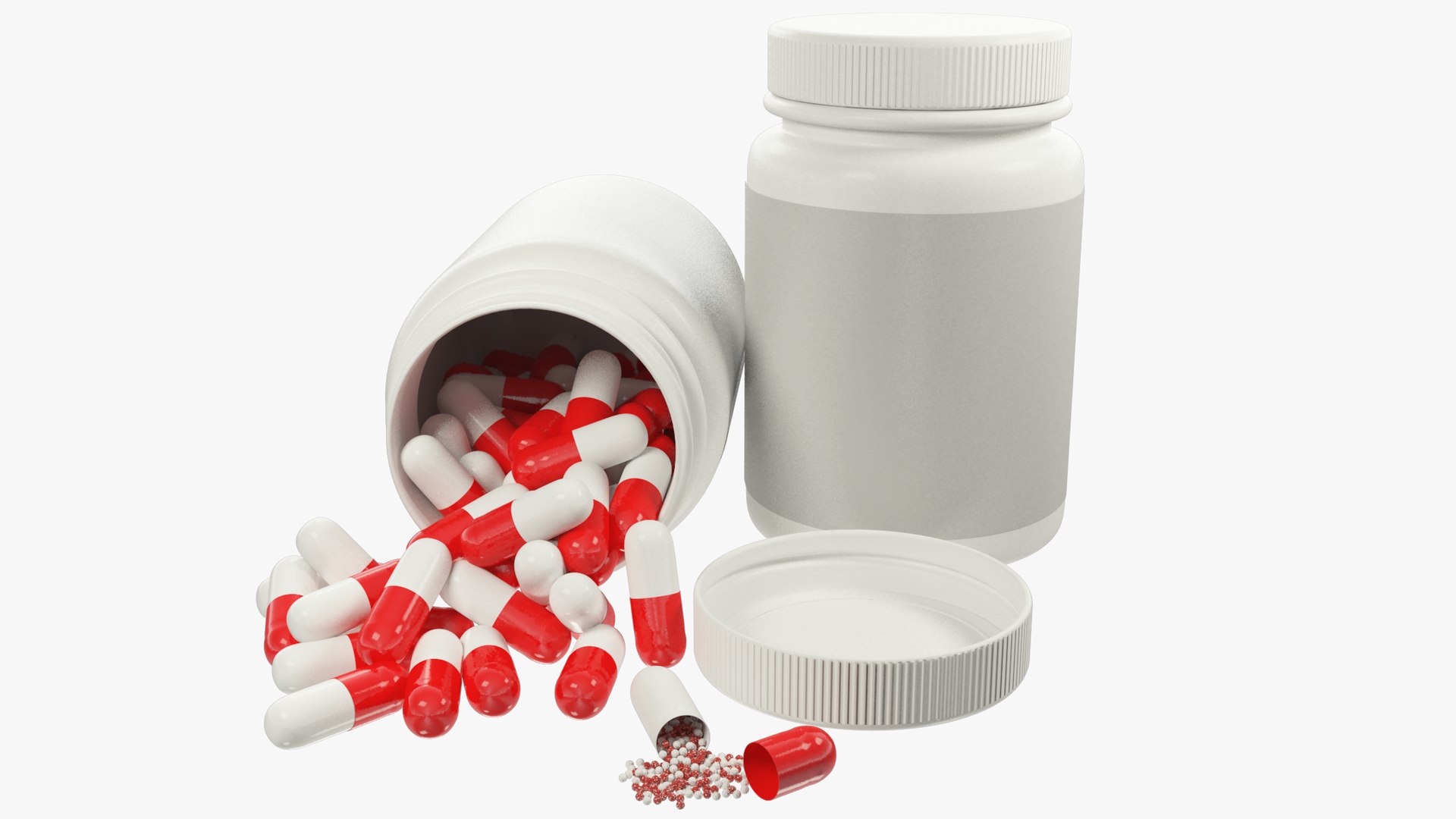 Plastic Jar Pills 3D Model - TurboSquid 1555116