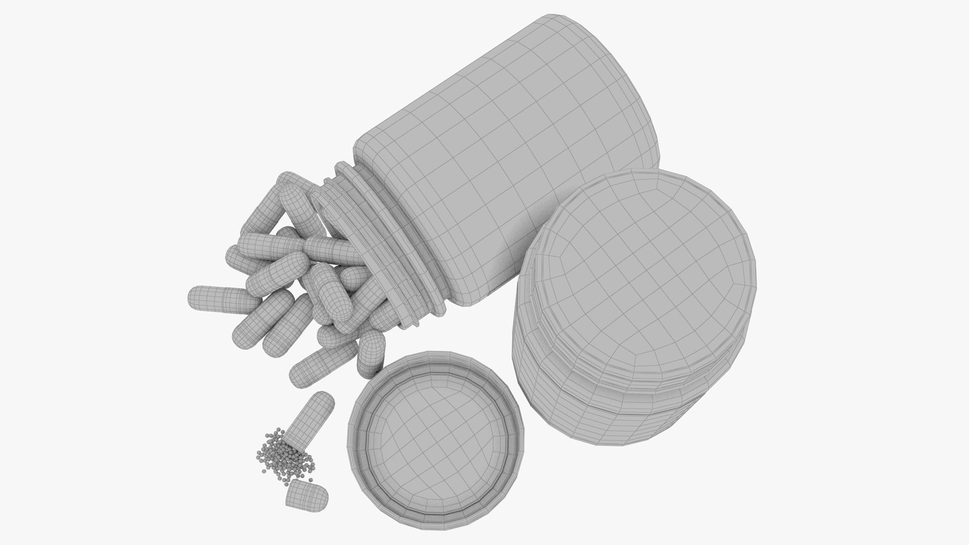 Plastic Jar Pills 3D Model - TurboSquid 1555116
