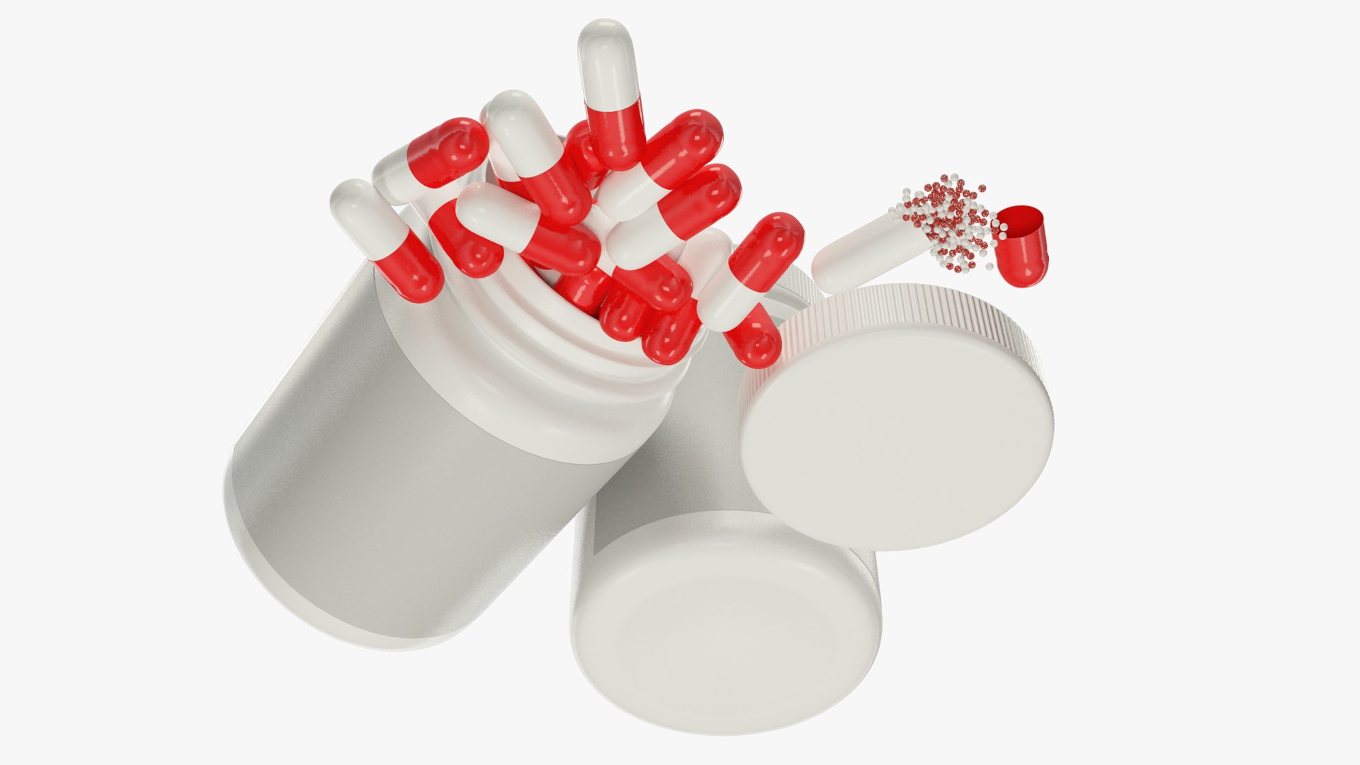 Plastic Jar Pills 3D Model - TurboSquid 1555116