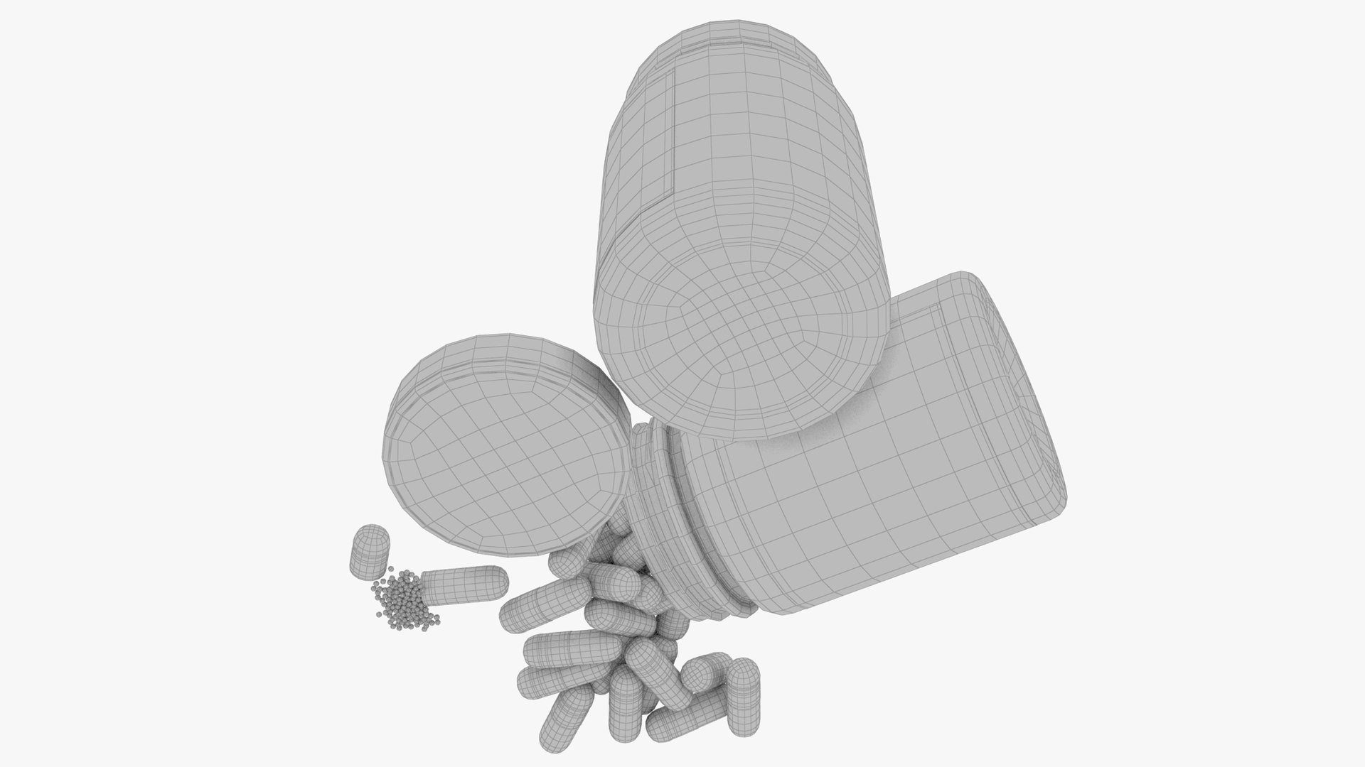 Plastic Jar Pills 3D Model - TurboSquid 1555116