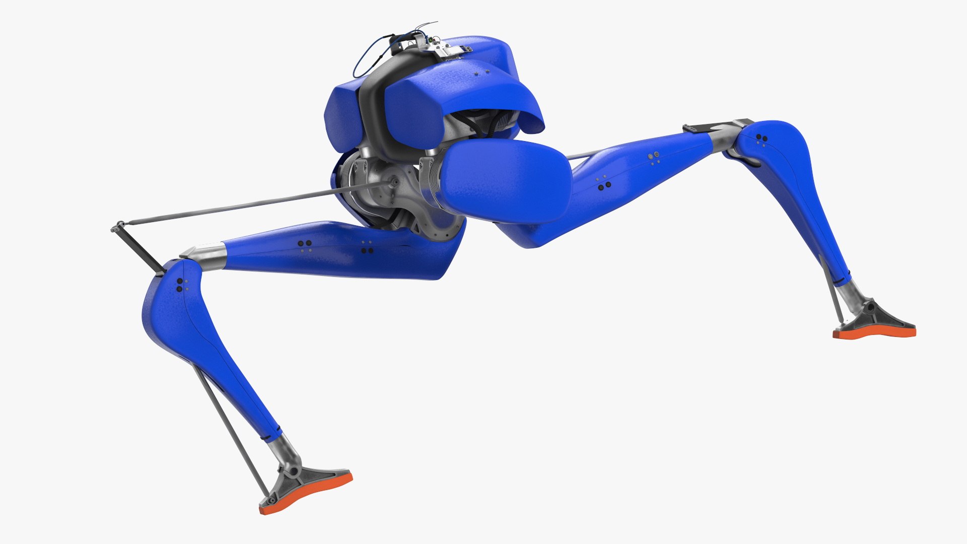 3D Cassie Robot Blue Rigged For Maya Model - TurboSquid 2248049