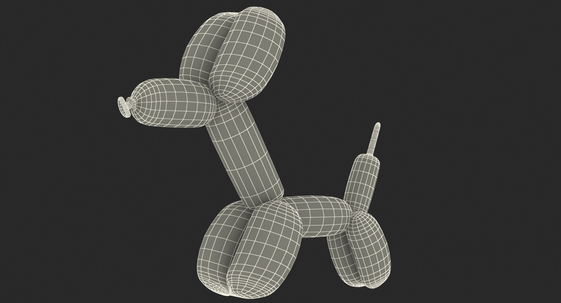 Jeff Koons Golden Balloon 3D - TurboSquid 1226633