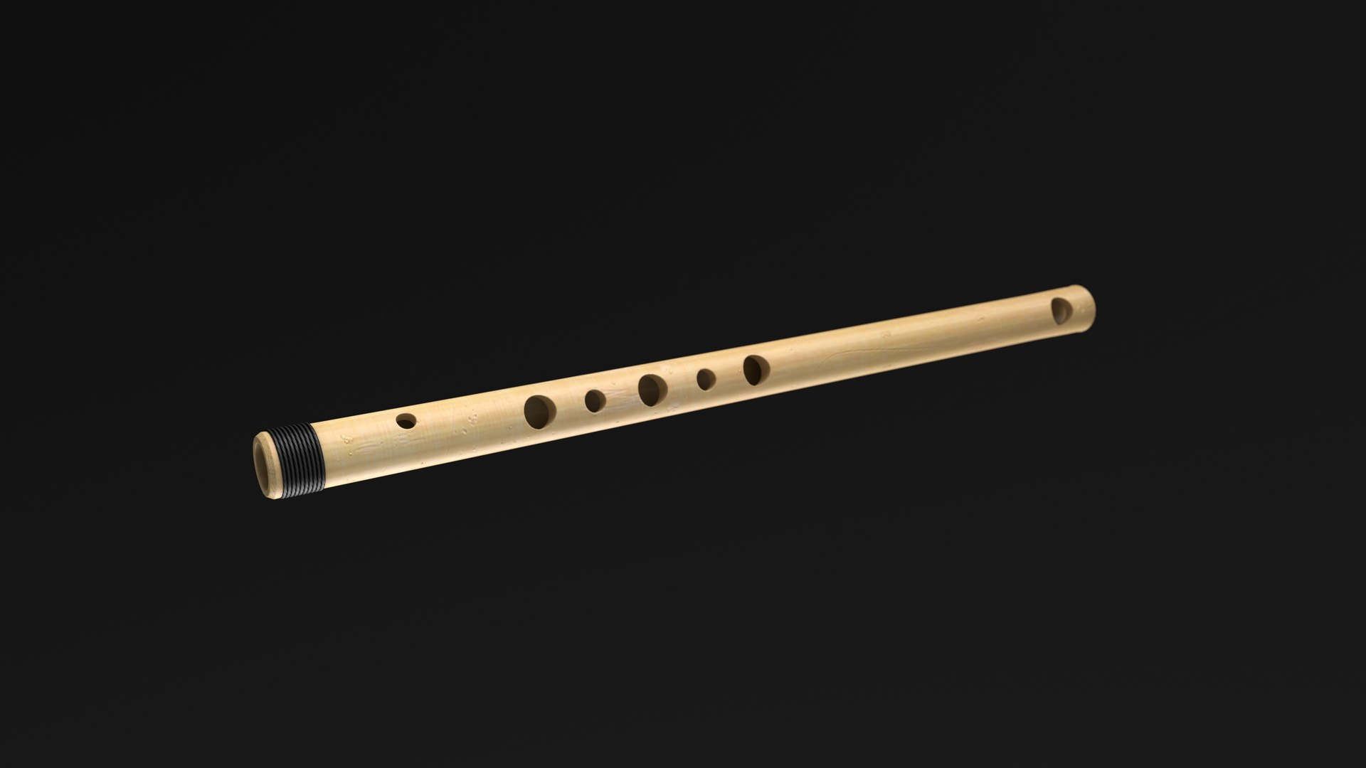 Flute Wooden 3D Model - TurboSquid 2107502