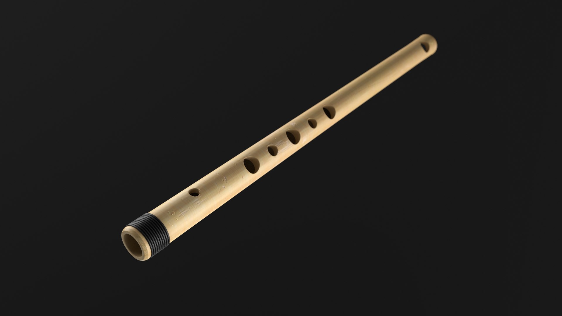 Flute Wooden 3D Model - TurboSquid 2107502