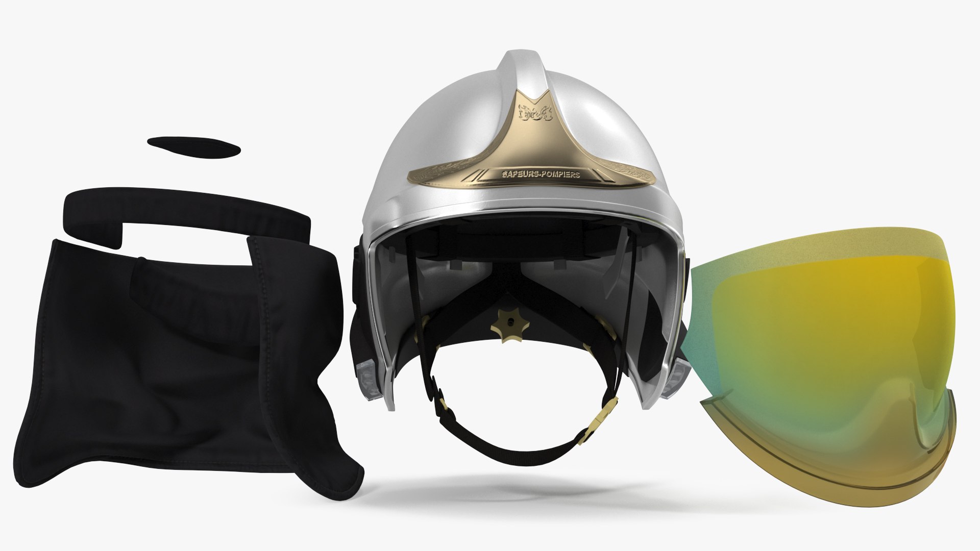 3D Model Cairns Xf1 Helmet Silver - TurboSquid 1685542