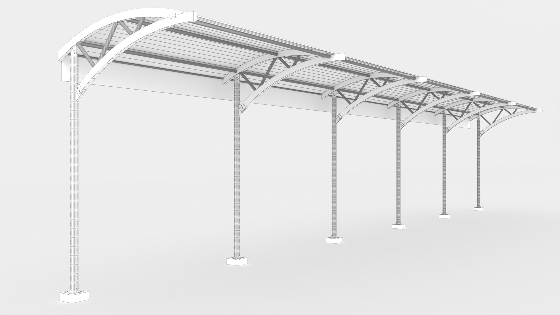 Sunshades Canopy Model - TurboSquid 2032769
